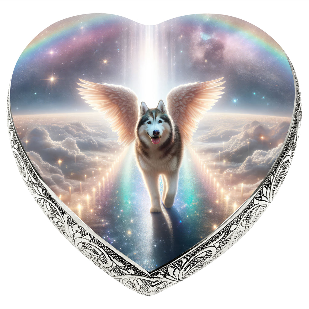 Siberian Husky - Rainbow Crossing Dog Urn – Eternal Elegance